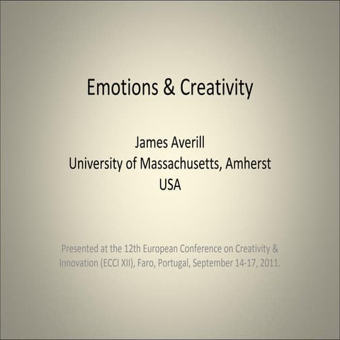 Emotions & creativity | PPT