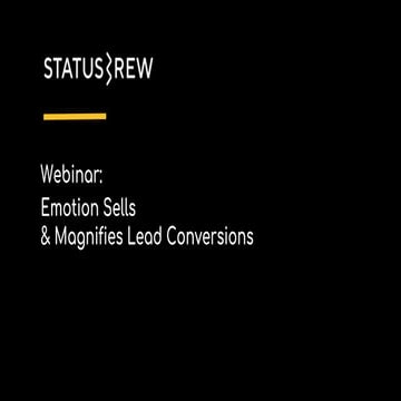 Emotion Sells & Magnifies Lead Conversions | PPTX