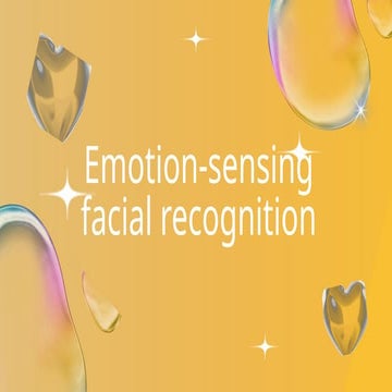 Emotion Sensing Facial Recognition - STS | PPTX