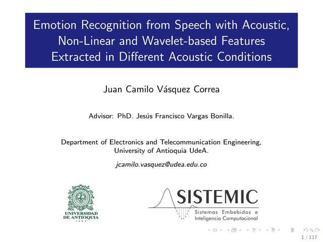 Speech emotion recognition | PDF