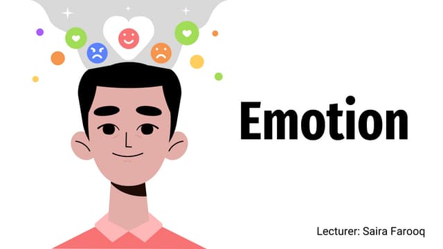 PSYCHOLOGY EMOTIONS AND FEELINGS POWERPOINT PRESENTATION | PPTX