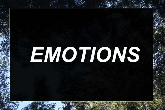 Feelings and emotions | PPT