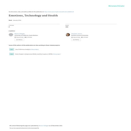 Emotions technologyandhealth | PDF
