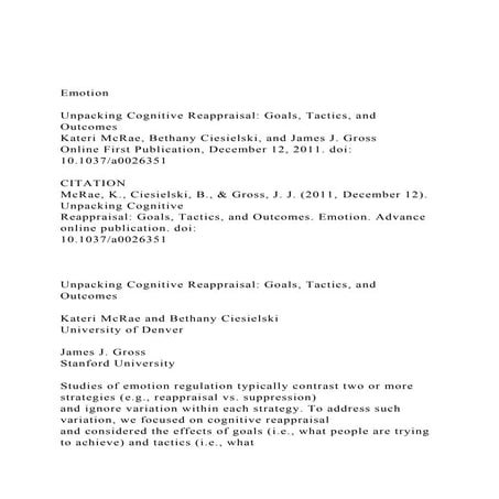EmotionUnpacking Cognitive Reappraisal Goals, Tactics, an.docx