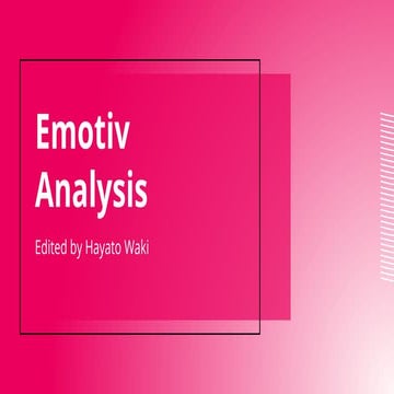 Emotiv Analysis | PDF