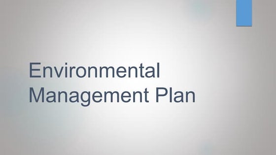 environmental impact assessment | PPT