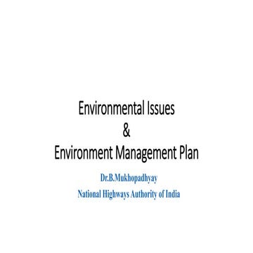 EMP - IAHE Environment management plan | PPTX | Environmental Services ...