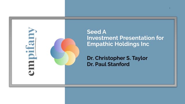 Mental Health Startup Pitch Deck Presentation | PDF