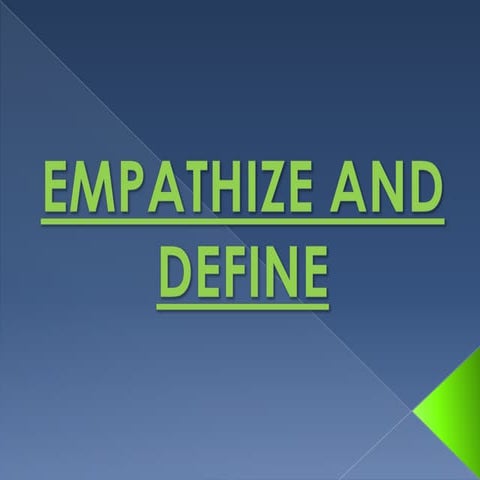 Empathize and Define: Assignment 2 - Stanford University: Design ...