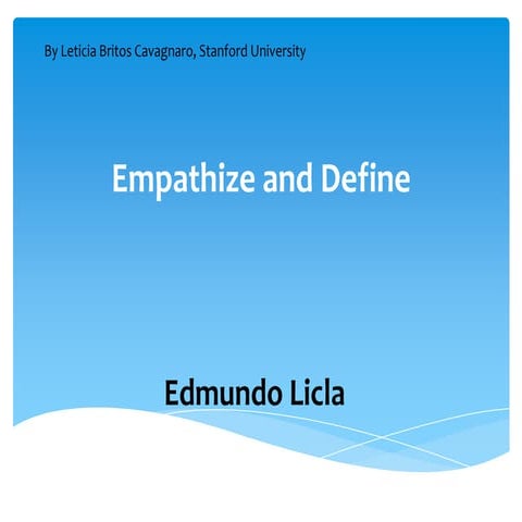 Empathize and define | PPTX