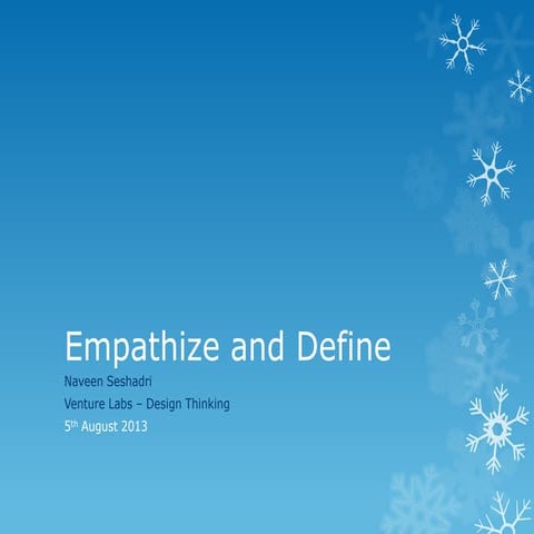Empathize and define | PPT