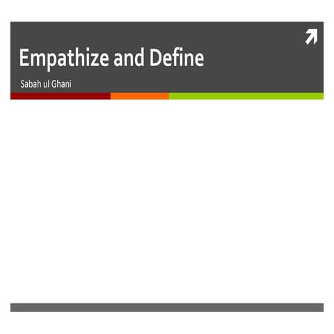 Empathize and define | PPTX