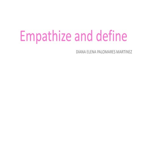 Empathize&define | PPTX