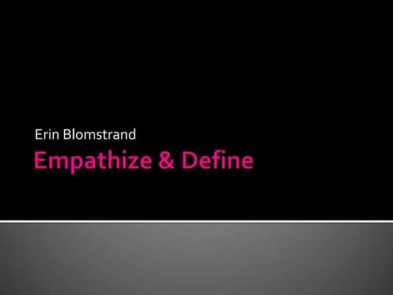 Sparzo empathy map stanford design thinking | PPT