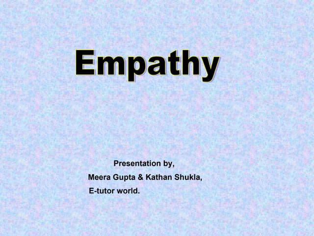 Empathy | PPT
