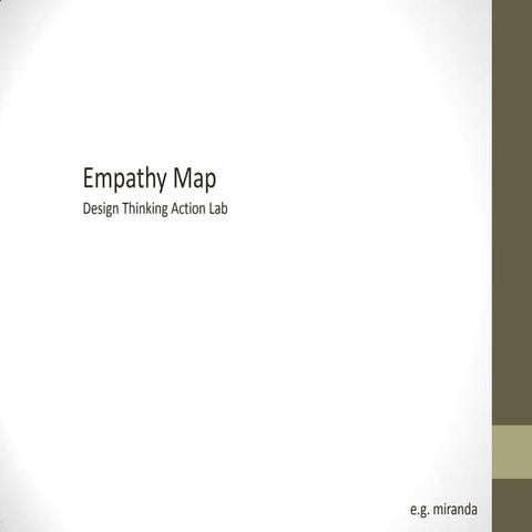 Empathy map and problem statement | PPTX