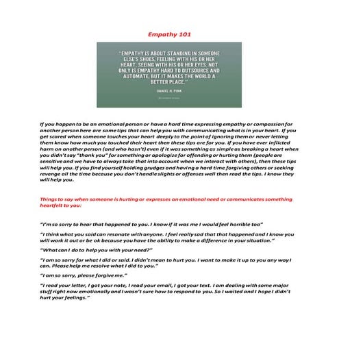 Empathy 101 | DOCX