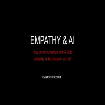 Empathy & AI | PPTX