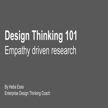 Empathy driven user research | PDF