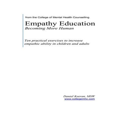 Empathy Education: Becoming More Human | PDF
