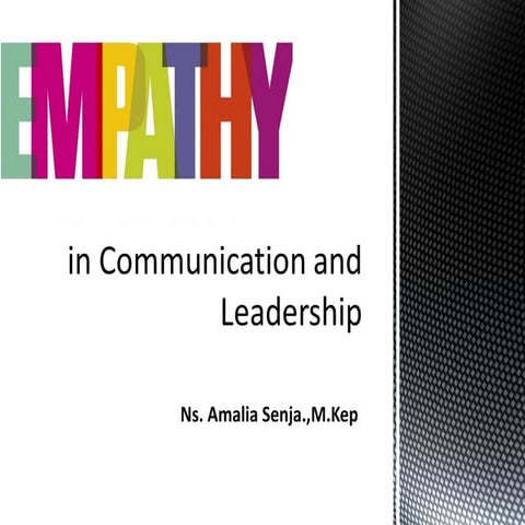 Empathy in communication and leadership | PPT