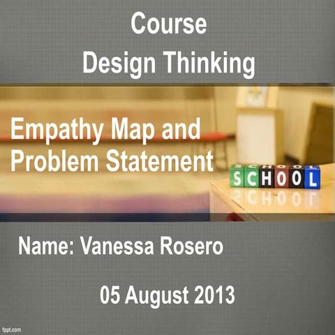 Empathy map and problem statement | PPTX