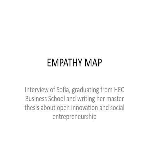 Empathy map & pbm statement | PPTX