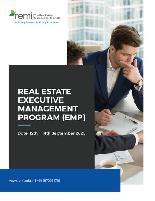 Real Estate Executive Management Program | PDF