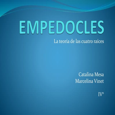 Empedocles | PPTX