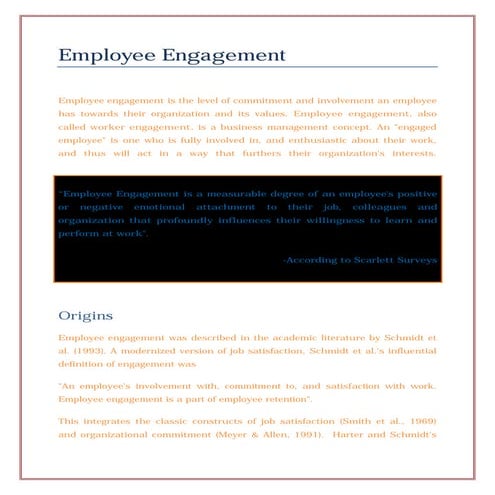 Employee Engagement | PDF