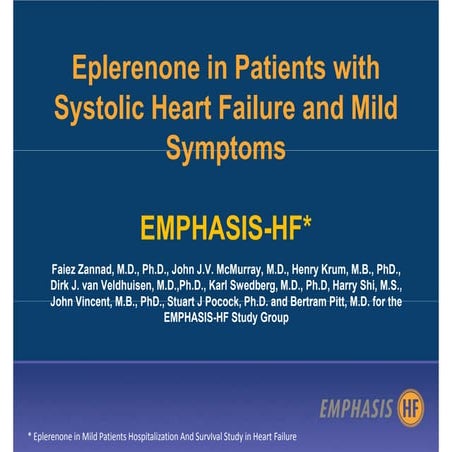 AHA: EMPHASIS-HF Trial | PDF
