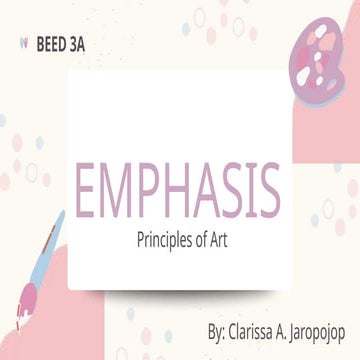 Chapter 3 emphasis and focal point | PPT