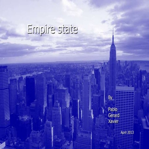 PRESENTATION ON THE EMPIRE STATE BUILDING | PPTX