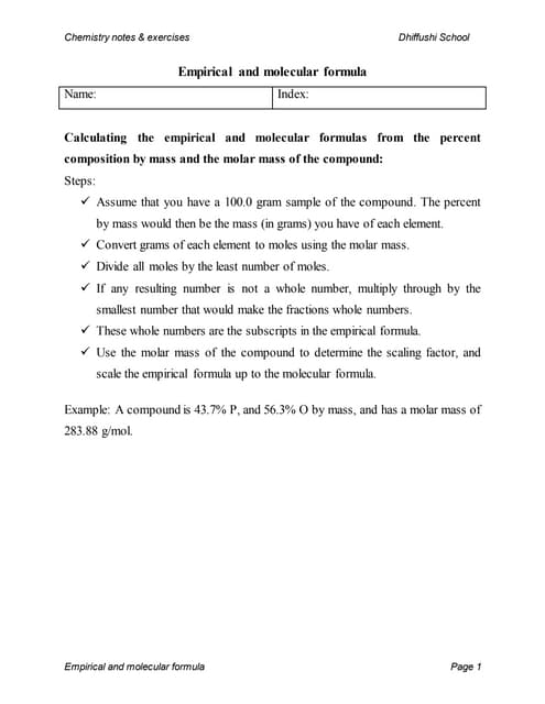 Chem30 databooklet | PDF