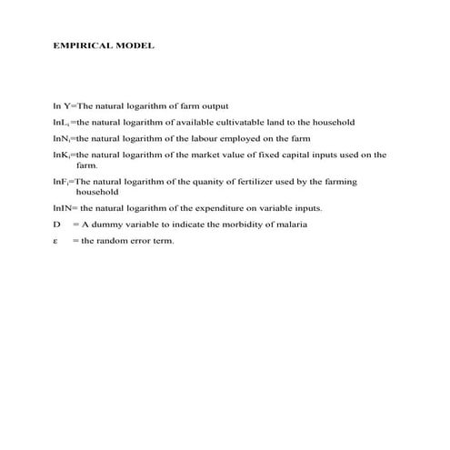 Empirical Model | DOCX