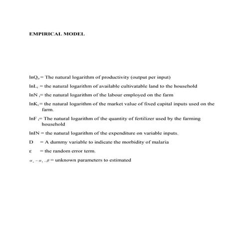 Empirical Model1 | PDF