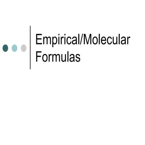 Empirical Formula Examples Empirical And Molecular Formula At A Level