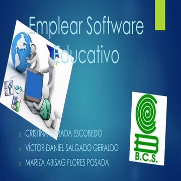 Emplear software educativo | PPTX | Education