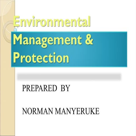 Environmental management and protections | PPT