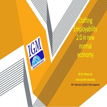 Crafting employability in new normal economy? | PPTX