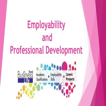 Employability and professional development | PPTX