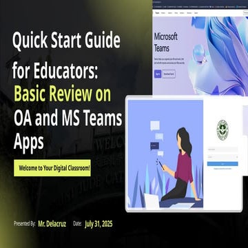 Quick Start Guide for Educators: Basic Review | PPTX