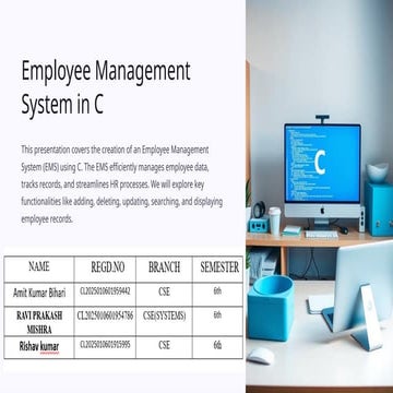 Employee Management System (EMS) Project Documentation | PDF