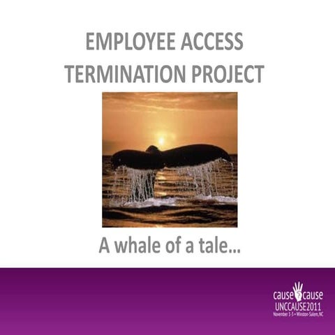 Employee Access Termination -- Cause 2011 | PPTX