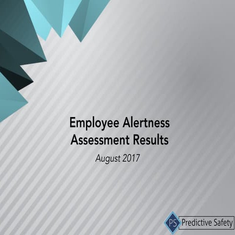 Employee alertness survey results | PPT