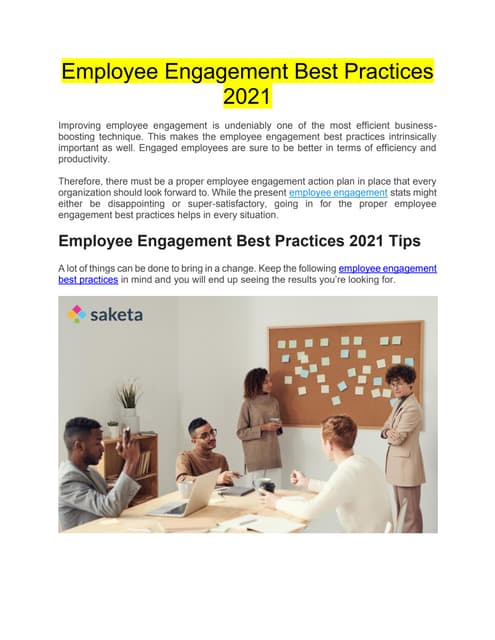 Why is Employee Engagement Important in Workplace? | PPT