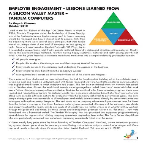 Employee engagement lessons learned | PDF