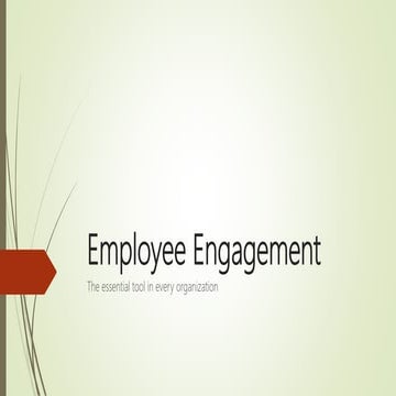 Employee Engagement Presentation | PPT