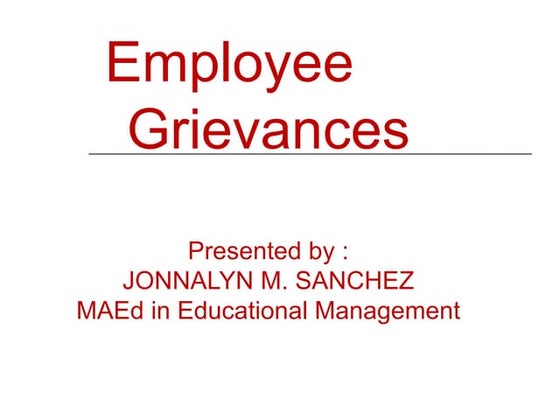 Grievance Committee Training Presentation | PPTX | Law