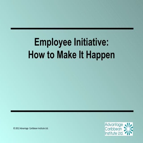 Employee initiative | PPT
